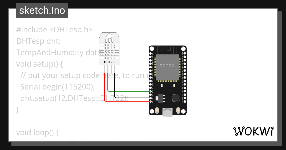 dht - Wokwi ESP32, STM32, Arduino Simulator