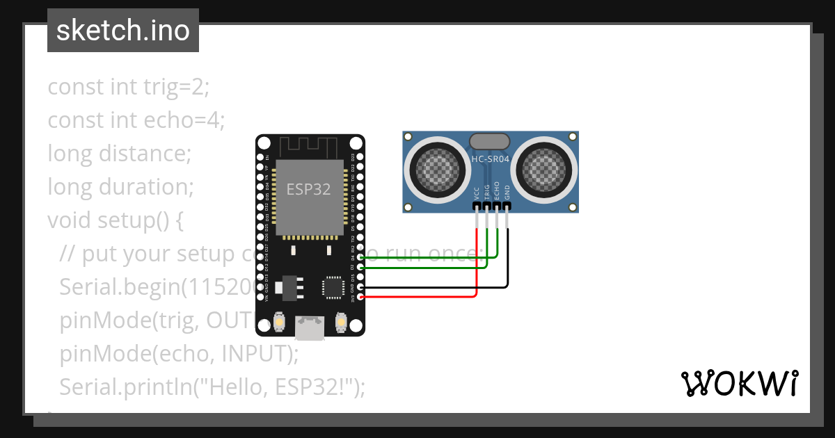 ex 4 - Wokwi ESP32, STM32, Arduino Simulator