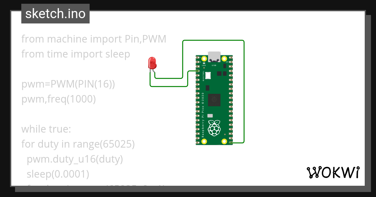 Led Py Wokwi Esp32 Stm32 Arduino Simulator