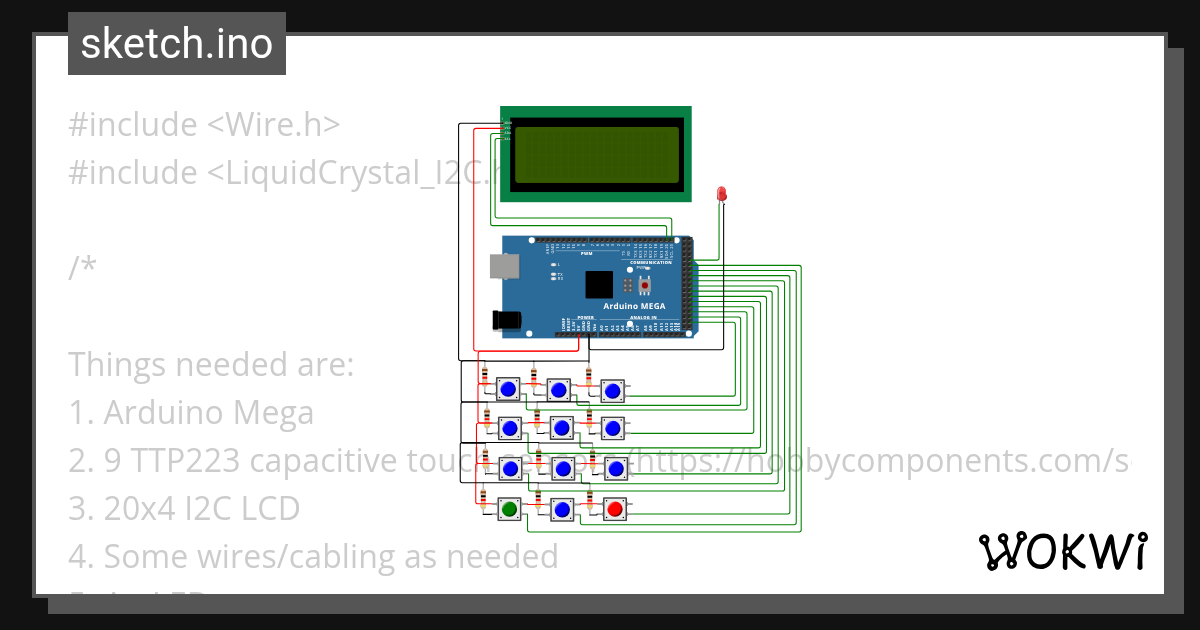 Touch Sensor Arduino - Wokwi ESP32, STM32, Arduino Simulator