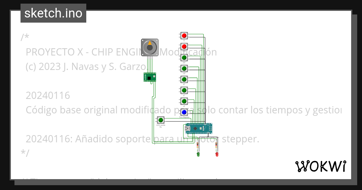 Project X - Mod JJN - Wokwi ESP32, STM32, Arduino Simulator