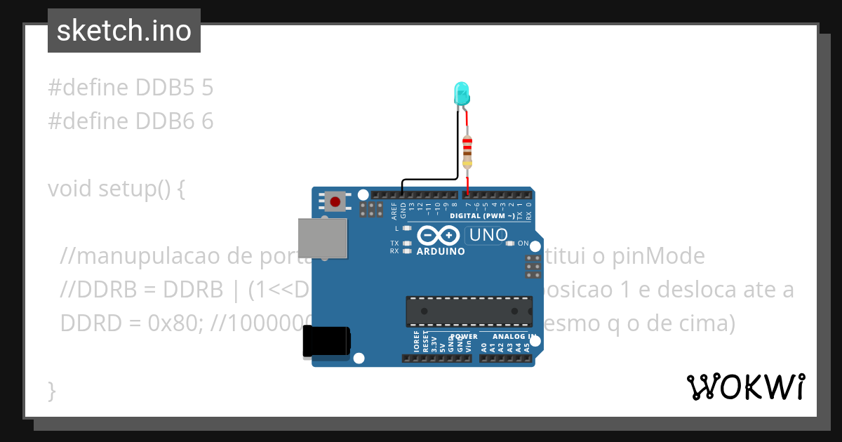 Registradores - Aula 22/08/23 - Wokwi ESP32, STM32, Arduino Simulator Registradores - Aula 22/08/23 - Wokwi ESP32, STM32, Arduino Simulator