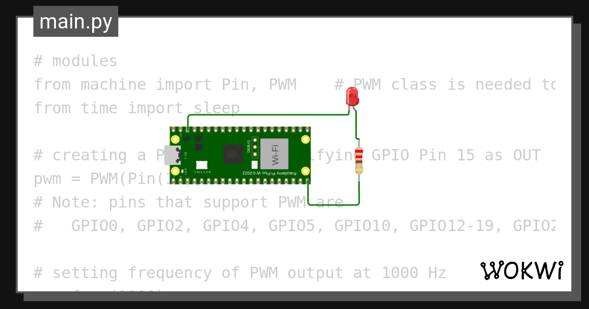 Fading Led Wokwi Esp32 Stm32 Arduino Simulator