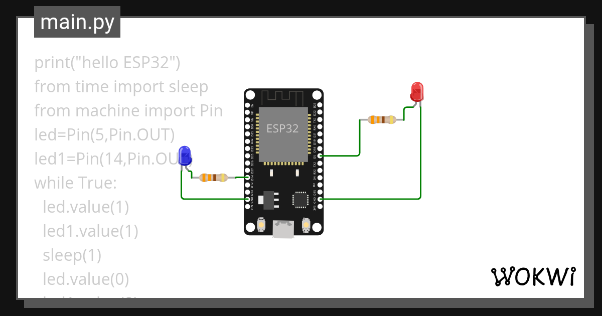 P1 - Wokwi ESP32, STM32, Arduino Simulator