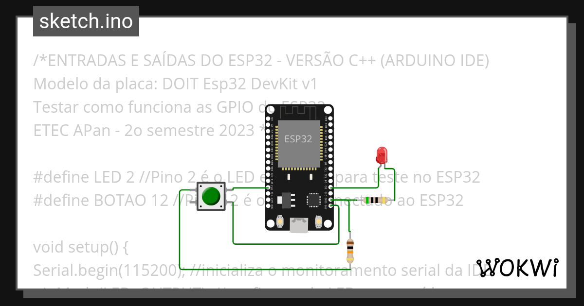 ESP32-02 - Wokwi ESP32, STM32, Arduino Simulator