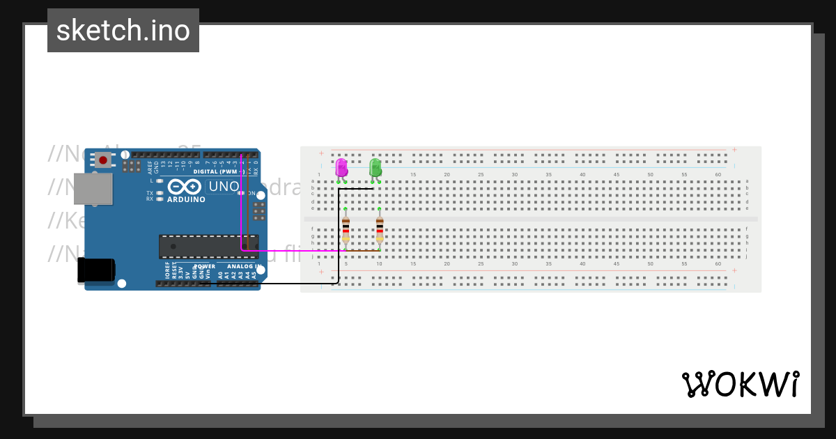 Lampu Flip Flop Wokwi Esp32 Stm32 Arduino Simulator 0545