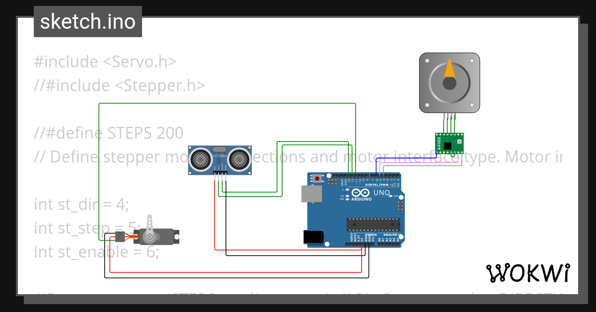 distance - Wokwi ESP32, STM32, Arduino Simulator