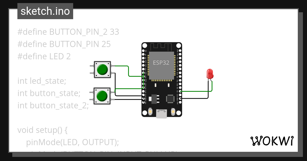 ex1 - Wokwi ESP32, STM32, Arduino Simulator