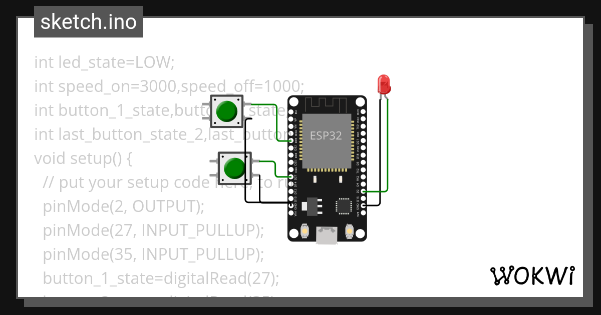 Bài 1 23/08/2023 - Wokwi ESP32, STM32, Arduino Simulator