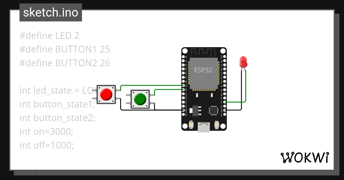 EX1 - Wokwi ESP32, STM32, Arduino Simulator