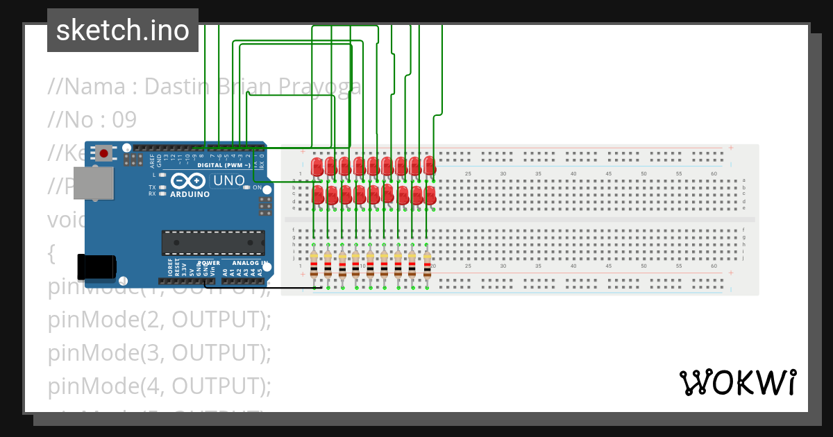 Lampu sen - Wokwi ESP32, STM32, Arduino Simulator