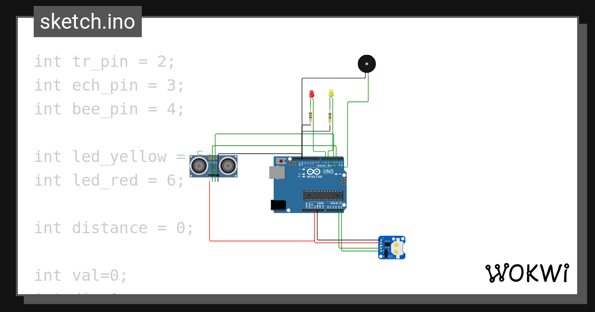 Distancewarning Wokwi Esp32 Stm32 Arduino Simulator