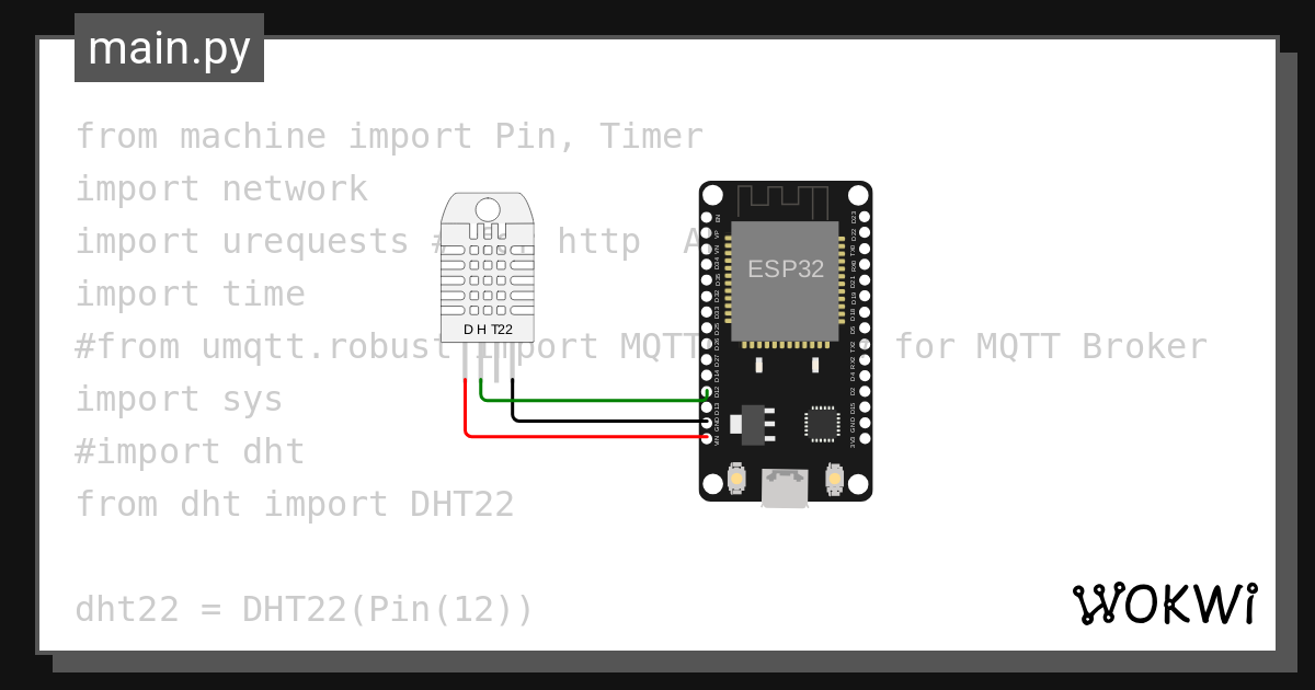 Micropython Dht Thingspeak Api Wokwi Esp32 Stm32 Arduino Simulator