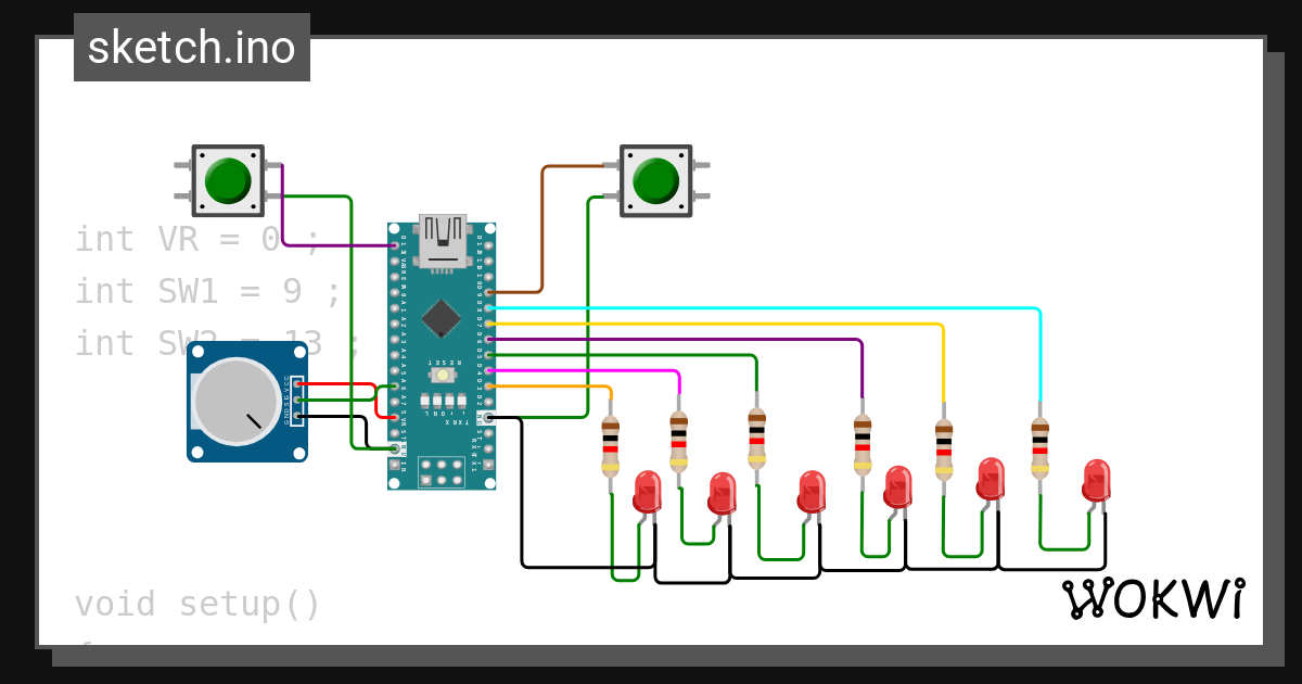 วงจร Analog Wokwi Esp32 Stm32 Arduino Simulator