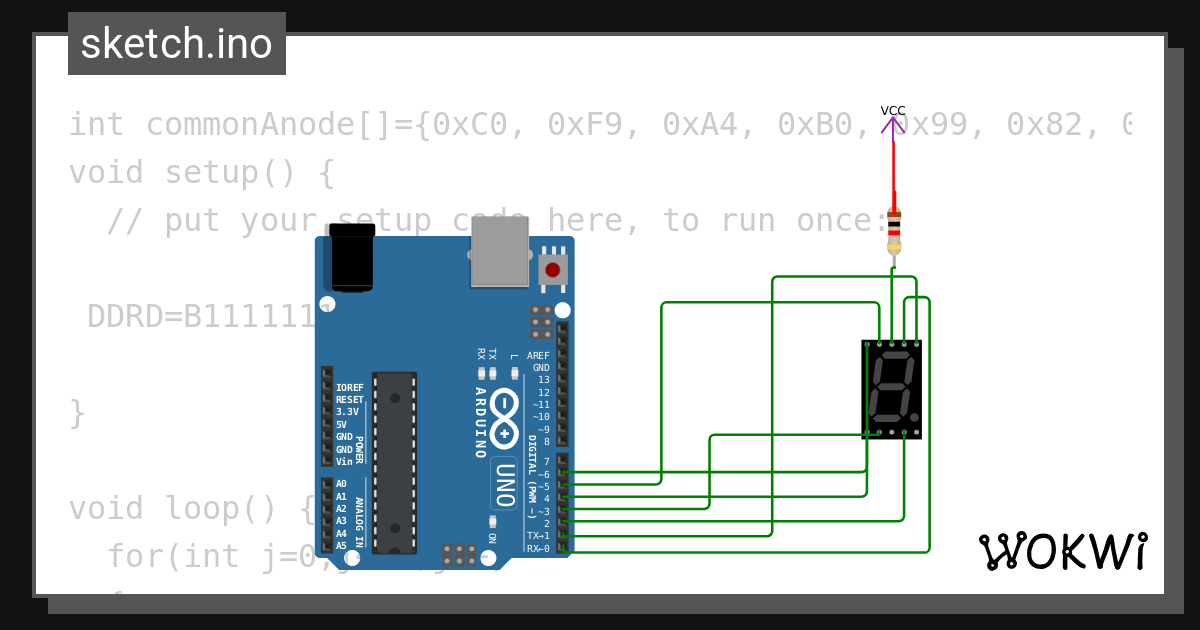 Seven Segment Lpu Copy 2 Wokwi Esp32 Stm32 Arduino Simulator 7400