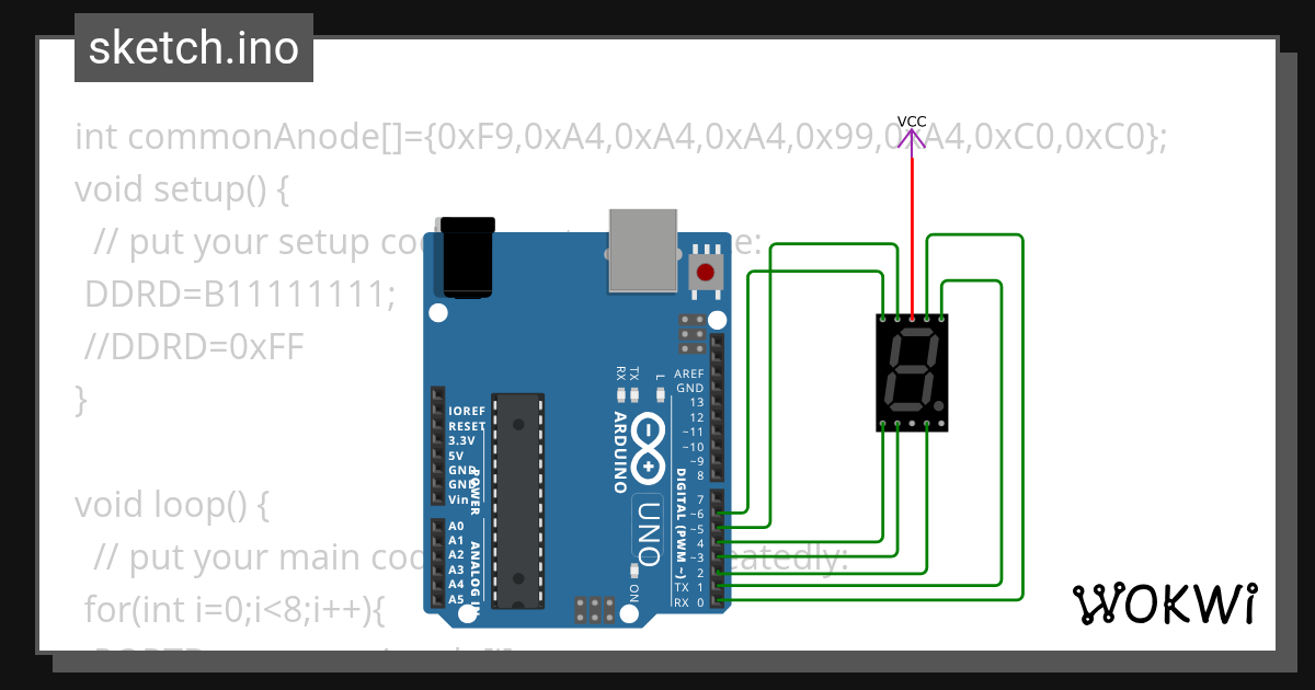 Registrationsevensegment Wokwi Esp32 Stm32 Arduino Simulator