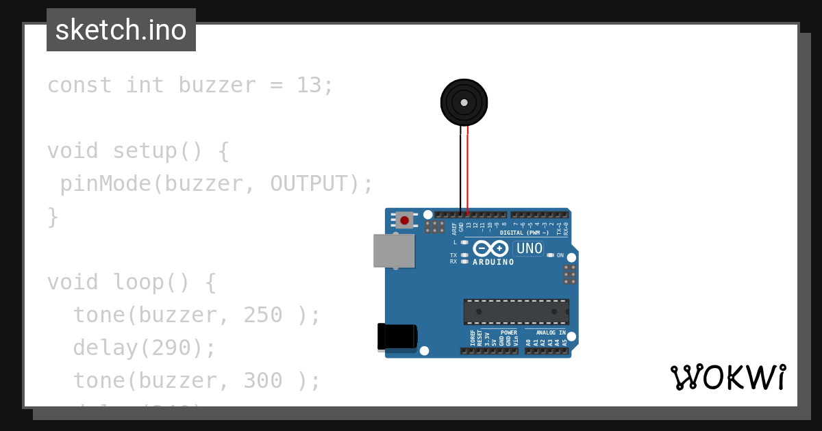 Buzzer Do Re Mi Wokwi Esp32 Stm32 Arduino Simulator 7375
