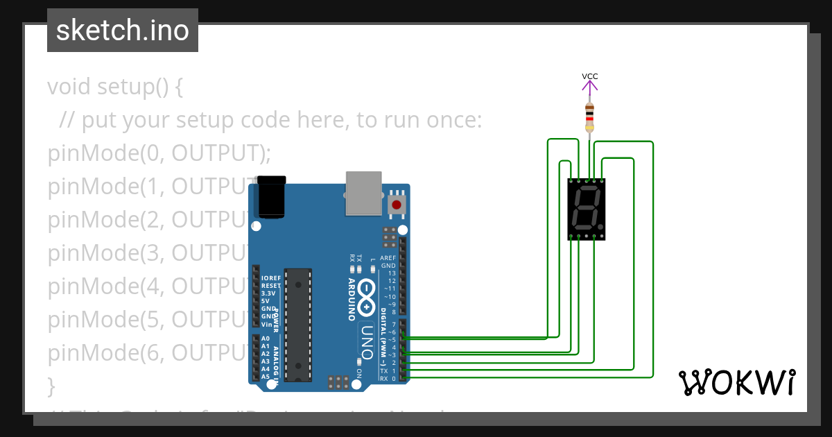 7_Segment_Reg_no - Wokwi ESP32, STM32, Arduino Simulator