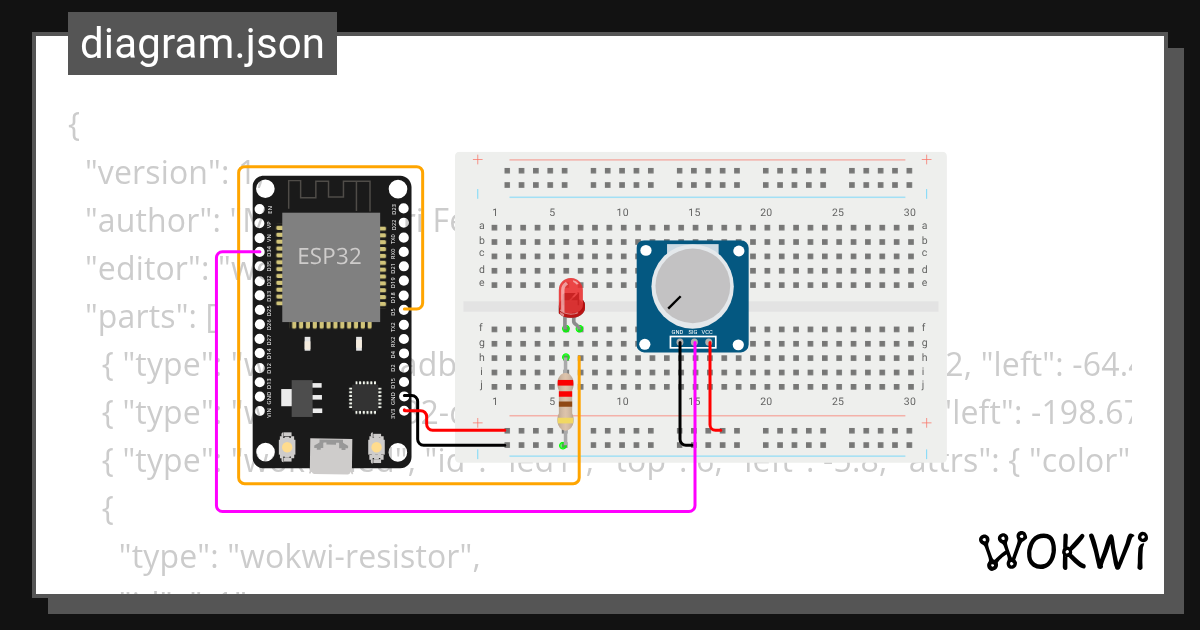 PiscaPotenciometroPWM - Wokwi ESP32, STM32, Arduino Simulator
