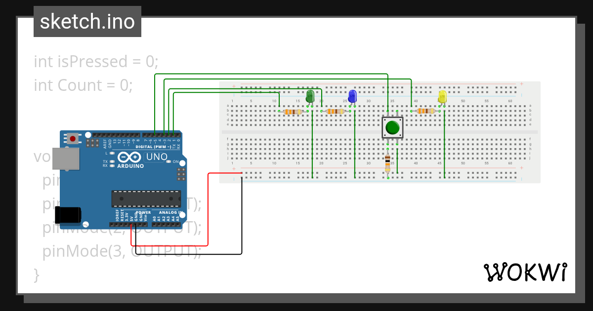 3 Light Project Wokwi Esp32 Stm32 Arduino Simulator 4828