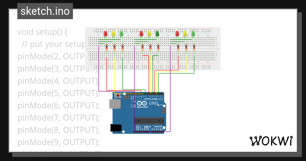 three way mandem - Wokwi ESP32, STM32, Arduino Simulator