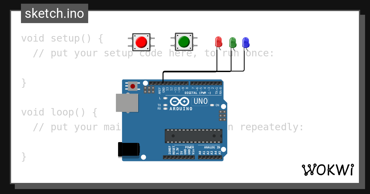 ทดลองเขียนโปรแกรม Wokwi Esp32 Stm32 Arduino Simulator 4503