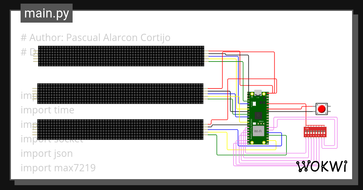 Time_NTP_display - Wokwi ESP32, STM32, Arduino Simulator