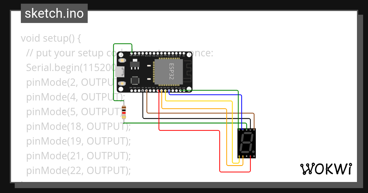 SSD - Wokwi ESP32, STM32, Arduino Simulator