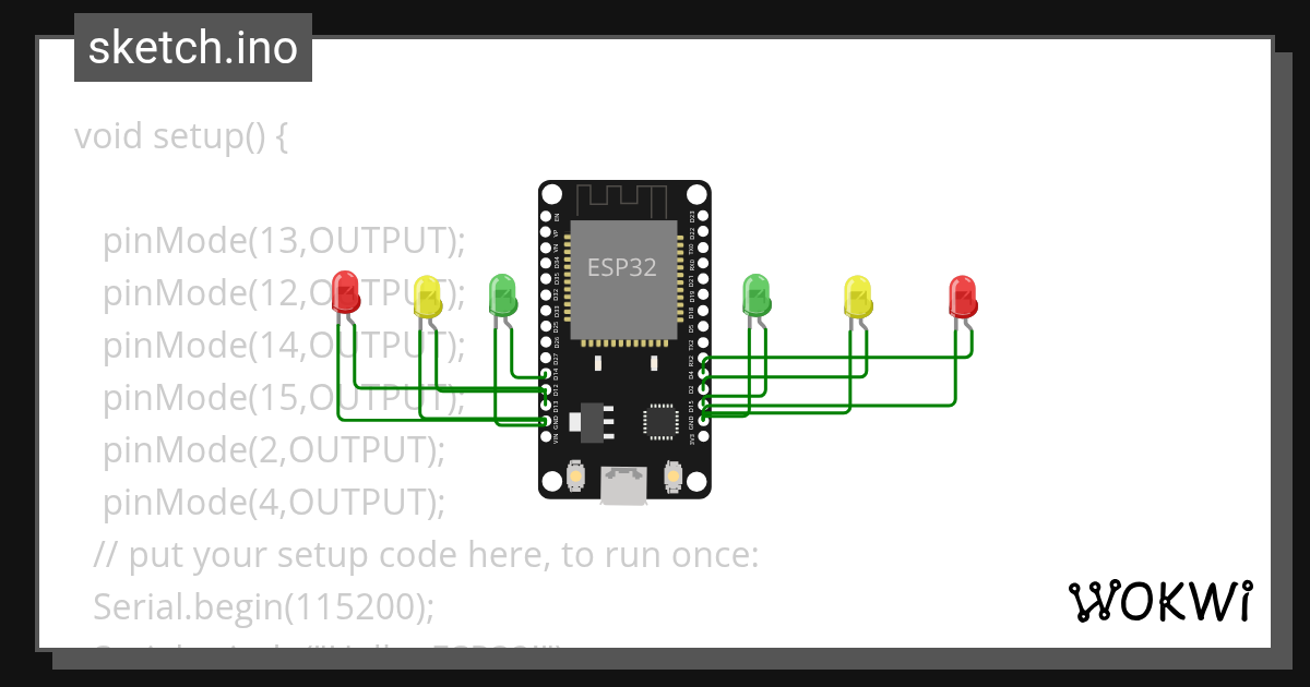 509_PRIYAKANTH_ trafic signal - Wokwi ESP32, STM32, Arduino Simulator