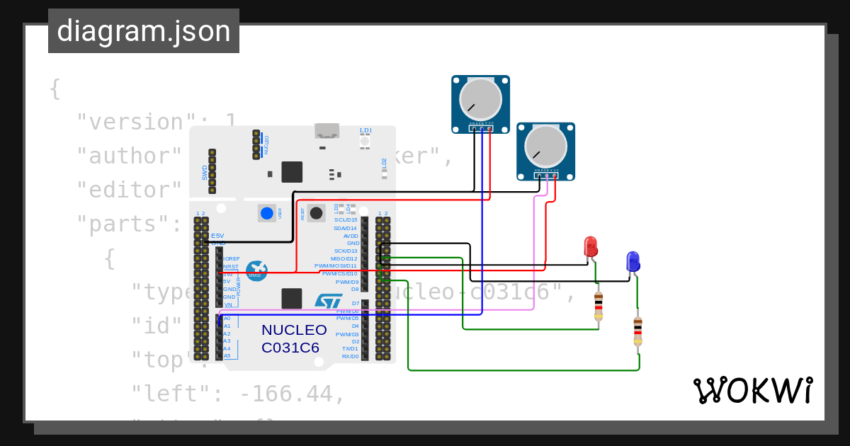 Adcusingpotledblinking With Two Sensor Wokwi Esp32 Stm32 Arduino Simulator 0043