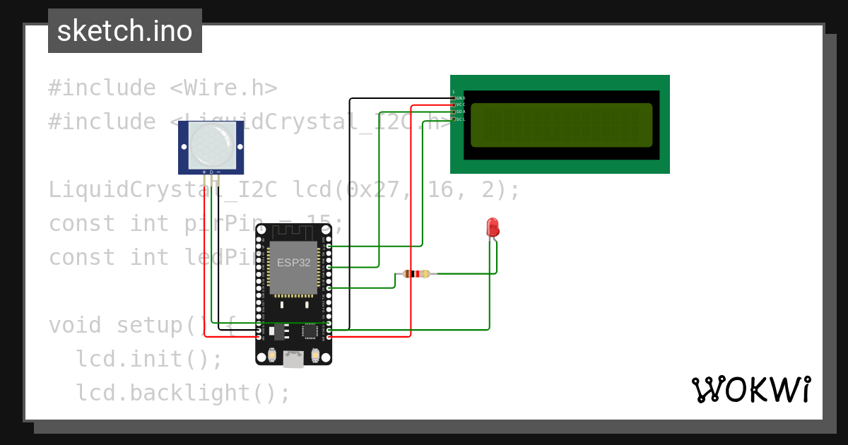 Hay Movimiento Wokwi Esp32 Stm32 Arduino Simulator