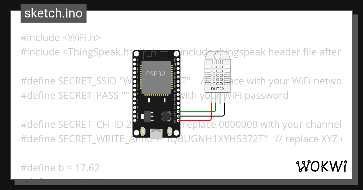 Thingspeak Suhu Copy - Wokwi ESP32, STM32, Arduino Simulator