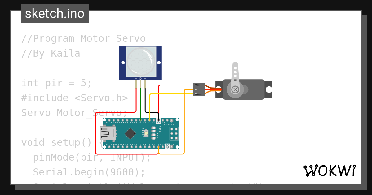 Xi Tedk2 16 Kaila Salsa Bila Program Motor Servo Wokwi Esp32 Stm32 Arduino Simulator 2567