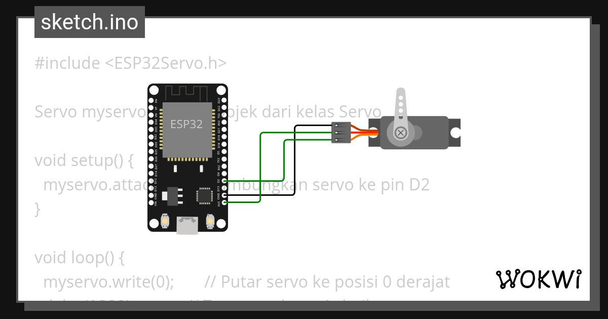Esp32 Servo Wokwi Esp32 Stm32 Arduino Simulator