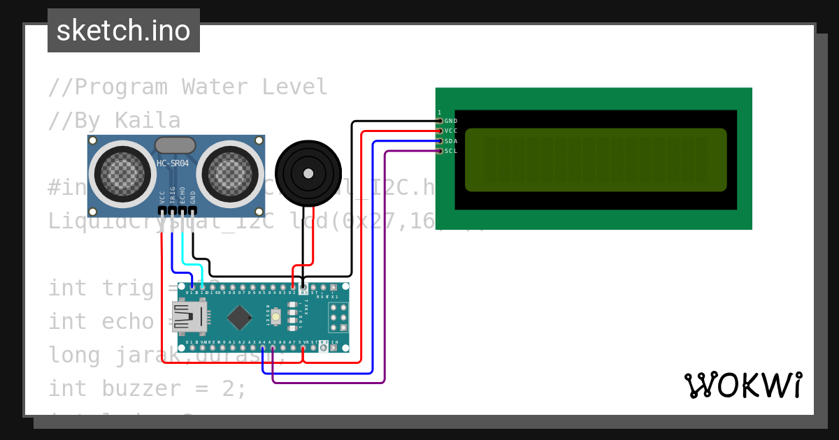 Xi Tedk2 16 Kaila Salsa Bila Program Water Level Wokwi Esp32 Stm32 Arduino Simulator 6030