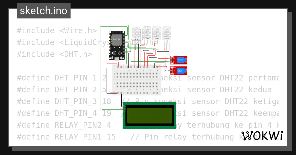 Smart Kumbung Jamur Copy Wokwi Esp32 Stm32 Arduino Simulator 5691
