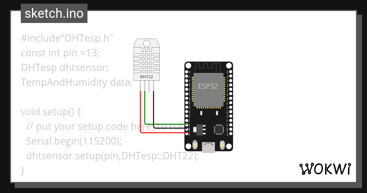 college code:509_name:thouseef DHT22 - Wokwi ESP32, STM32, Arduino Simulator
