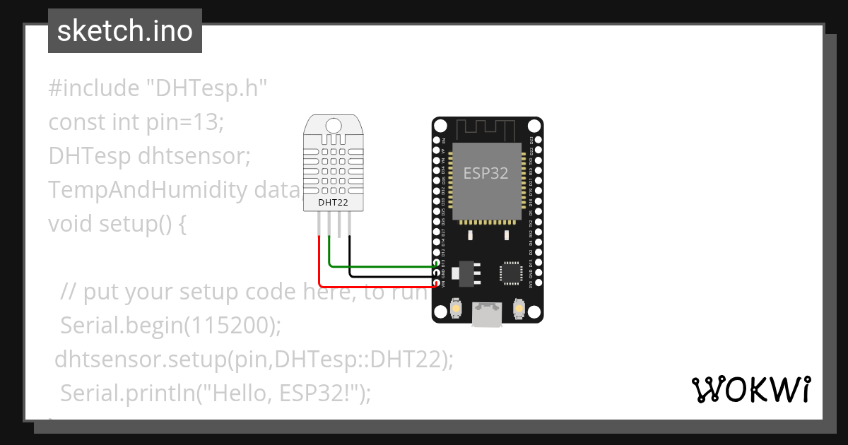 509_SWATHI_DHTSENSOR - Wokwi ESP32, STM32, Arduino Simulator