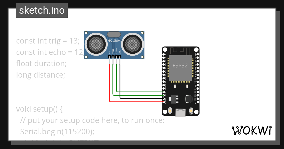 509_KASTHURI R_ULTRASONIC - Wokwi ESP32, STM32, Arduino Simulator