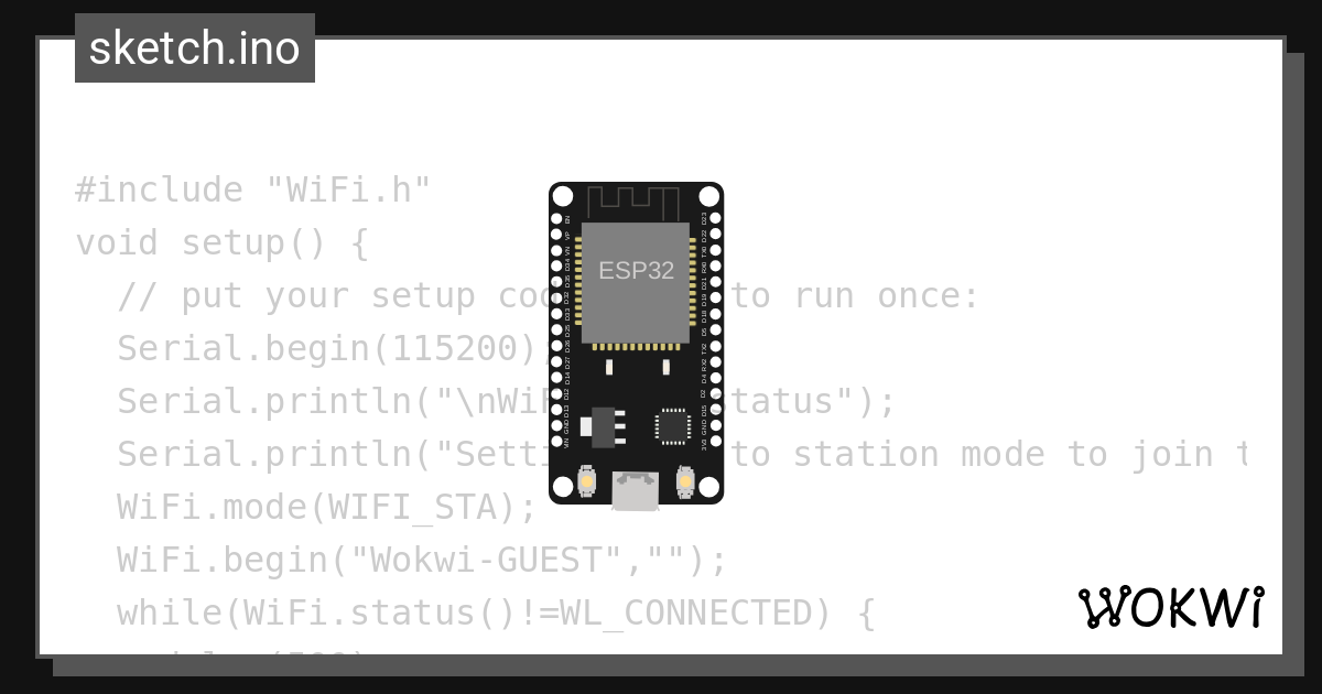 Wi Fi Link Status Wokwi Esp32 Stm32 Arduino Simulator 7300