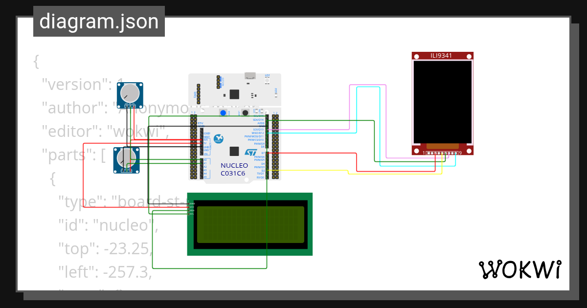 SPI_DISPLAY_ON_LCD Copy - Wokwi ESP32, STM32, Arduino Simulator