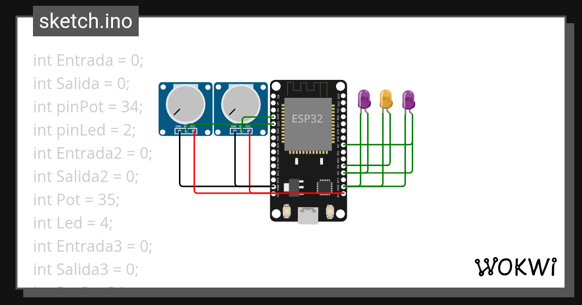 El PROYECTO - Wokwi ESP32, STM32, Arduino Simulator