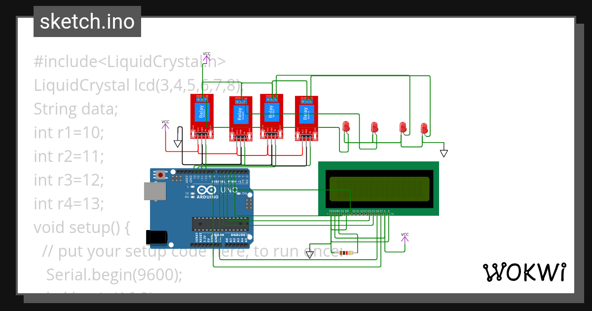 lcd +relay - Wokwi ESP32, STM32, Arduino Simulator
