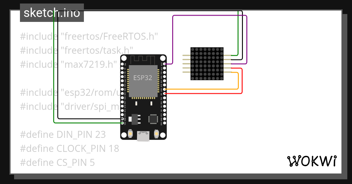Matrix Wokwi Esp32 Stm32 Arduino Simulator 
