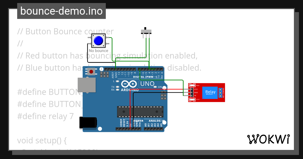 bounce-demo2.ino Copy - Wokwi ESP32, STM32, Arduino Simulator