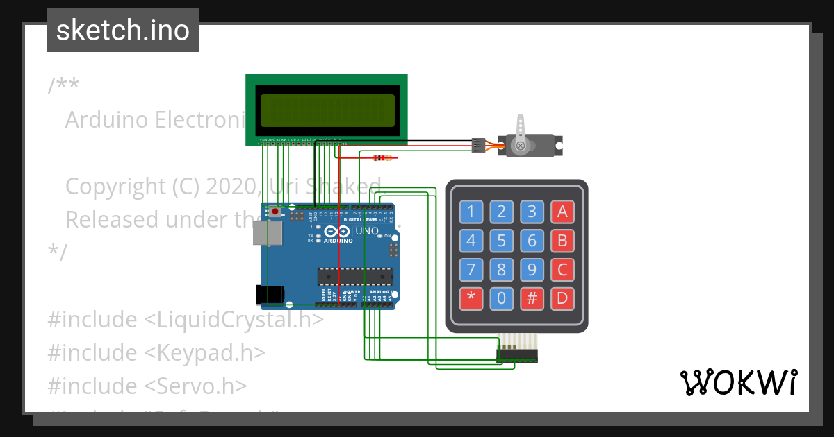 lock - Wokwi ESP32, STM32, Arduino Simulator