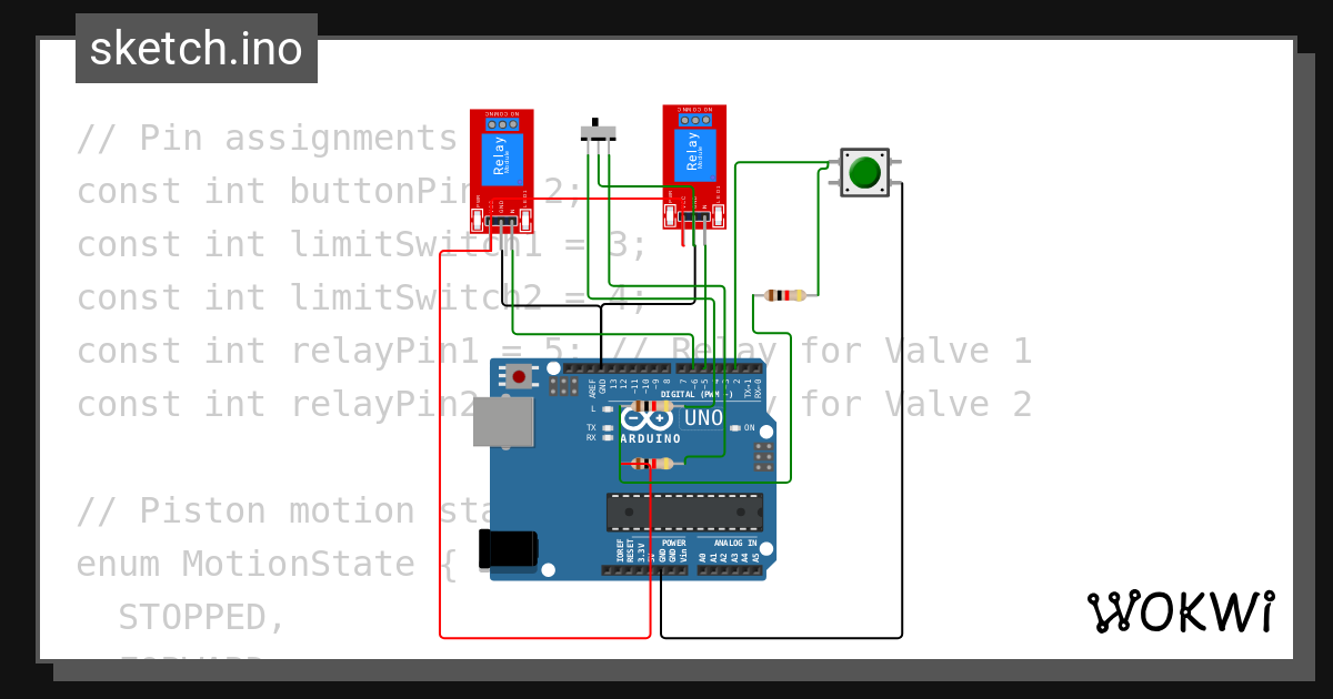 Valve Control Wokwi Esp32 Stm32 Arduino Simulator
