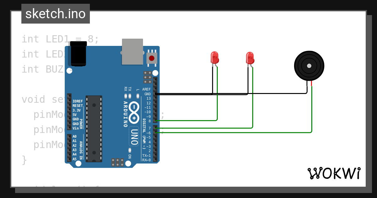 Latihan 1b Wokwi Esp32 Stm32 Arduino Simulator