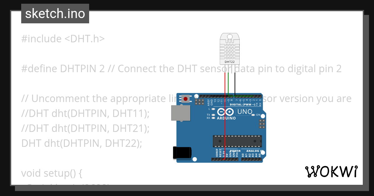DHT - Wokwi ESP32, STM32, Arduino Simulator