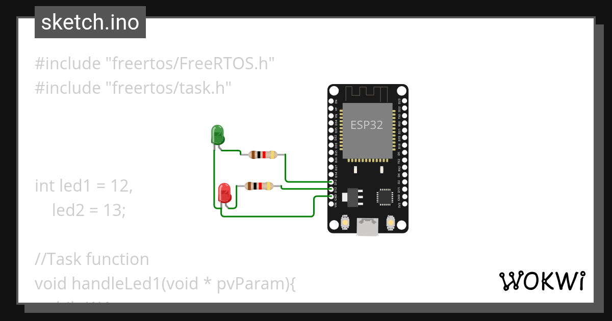 freeRtos1 - Wokwi ESP32, STM32, Arduino Simulator